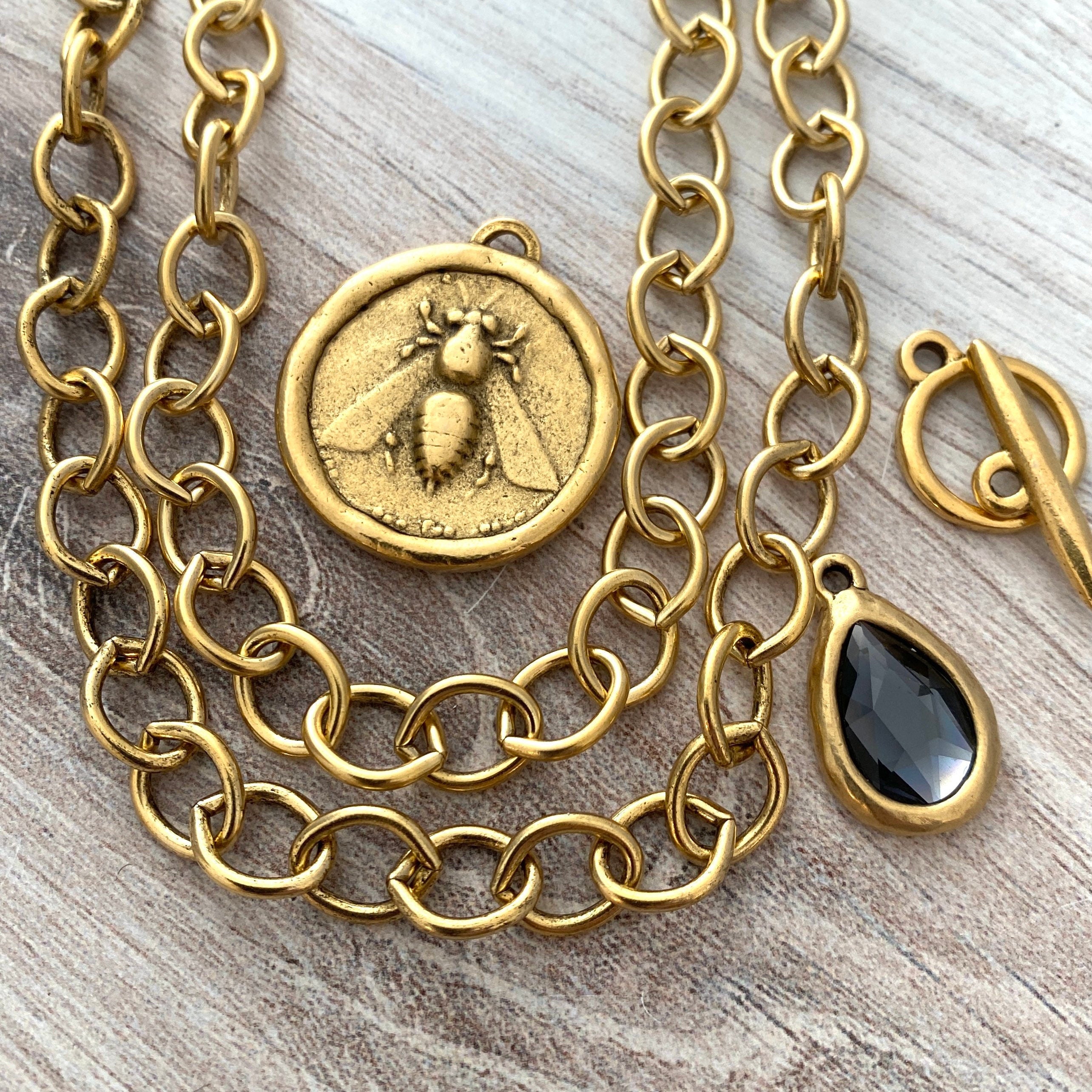 Large Smooth Chain, Oval Cable Bulk Chain By Foot, Gold Necklace ...
